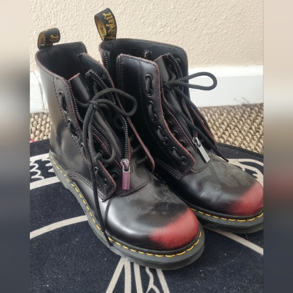Dr. Martens 1460 Pascal Front Zip Mod Calf Boots In C… - Gem